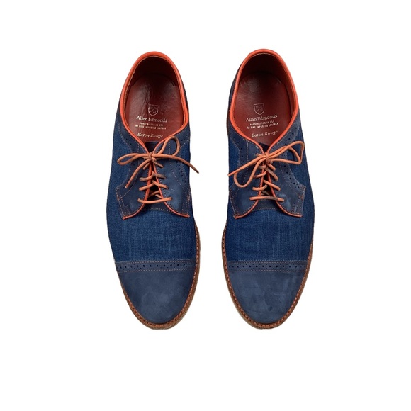Allen Edmonds | Shoes | Allen Edmonds Baton Rouge Bluchers Blue Demi ...